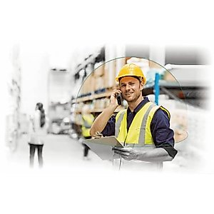 Yealink W59R Cordless Ruggedized DECT IP Phone, Base Station Not Included, 1.8-Inch Color Display, Power Adapter Included