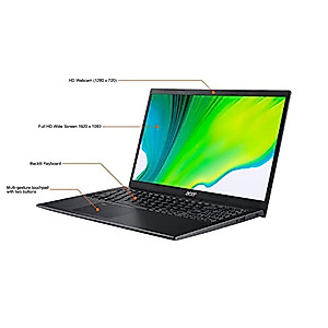 Acer Aspire 5 A515-56-74PH 15.6" Full HD Notebook Computer, Intel Core i7-1165G7 2.8GHz, 12GB RAM, 512GB SSD, Windows 11 Home, Charcoal Black