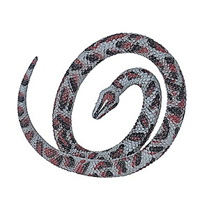 Wild Republic Rock Python, Rubber Snake Toy, Gifts for Kids, Educational Toys, 26", Multi