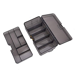Fishing Box, Fishing Accessories Double Layers Humanized Hanging Hole Design Easy to Use Impact Resistance for Fishing Tackle Shop for Travel