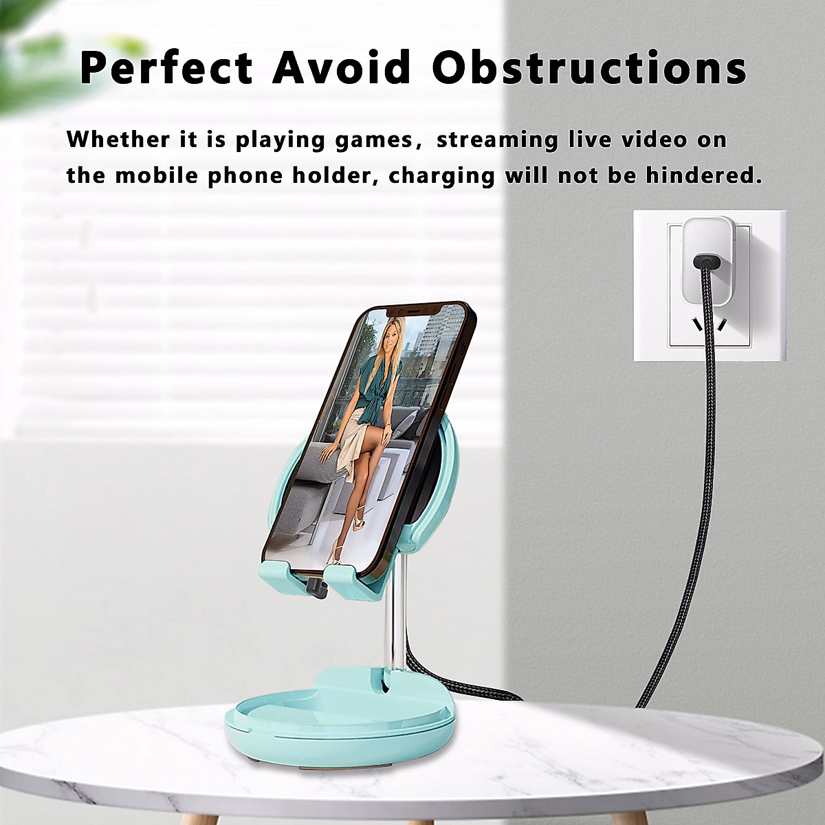 GELRHONR Micro USB Cable U Shape,180 Degree Angle USB 5 Pin Nylon Braided Fast Data Sync Charging Cord USB A to USB B Fast Charger Wire for Most Micro USB Devices - Black 4.9Ft/1.5M