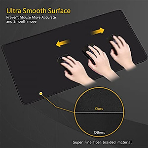 Marble Mouse Pad XXL Large Mouse Pad Gamer Computer Desk Mat Gaming Keyboard Big Mouse Pad Desk Mat PC Gamer Mousepads Mat-SS-2||300X700x2mm