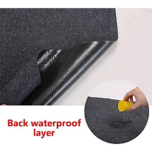 Fireplace Rug—Stove fire mat，Retardant | Heat Resistant，Ember Mat and Grill mat，Absorbent material， Protect the home floor and ground from ashes, waterproof and anti-skid backing, washable (36"×72")