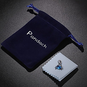 Pandach 925 Sterling Silver Charms Beads for Bracelets and Necklaces Butterfly and Headphones Pendants Clover Charms Jewelry Gift for Women