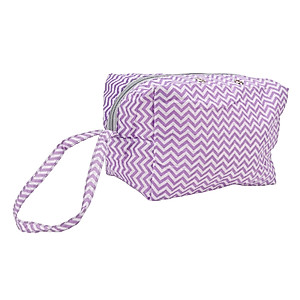 ENTHUSRI Yarn Storage Bag Best Durable Travel Storage Bag Purple Striped Design Knitting Accessories Case for Crochet Accessories