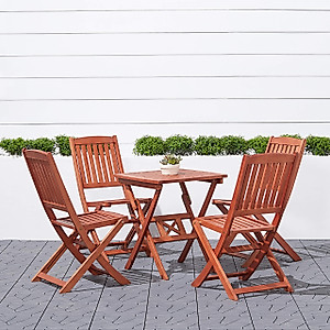VIFAH V03SET2 Outdoor Wood 5-Piece Dining Set