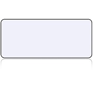 Qisan Large Gaming Mouse Pad Extended Size Mousepad for Computer Desktop PC Laptop 31.5"x11.8"x0.15" Keyboard Pad Desk Pad with Anti-Slip Rubber Base | Large Desk Mat for Keyboard and Mouse-White