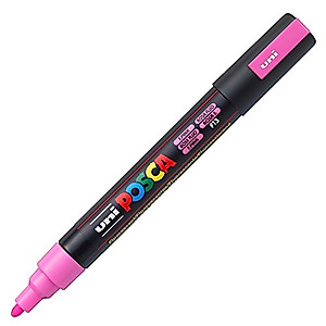 Posca Acrylic Paint Marker, Medium, Fluorescent Pink