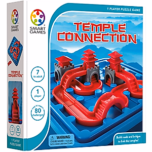 SmartGames Temple Connection 3D Board Game Puzzle Game for Ages 7 and Up