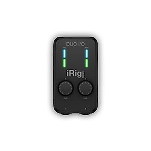 IK Multimedia iRig Pro Duo I/O USB audio interface, TRS balanced & headphones outputs, audio mixer to 24-bit, midi interface for music studio, recording, podcasting, streaming & social apps