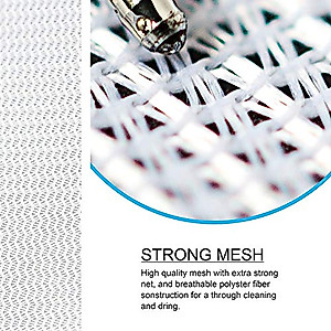 TENRAI 3 Pack (3 Medium) Delicates Laundry Bags, Bra Fine Mesh Wash Bag, Use YKK Zipper, Have Hanger Loops, Zippered, Protect Best Clothes in The Washer (White)