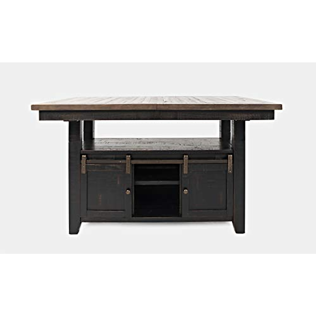 Jofran Madison County Storage Extension Dining Table, 72', Vintage Black