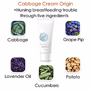 Jadelute Cabbage Cream for Breast Engorgement,Clogged Ducts,Weaning and Mastitis | essentials for Lactation period