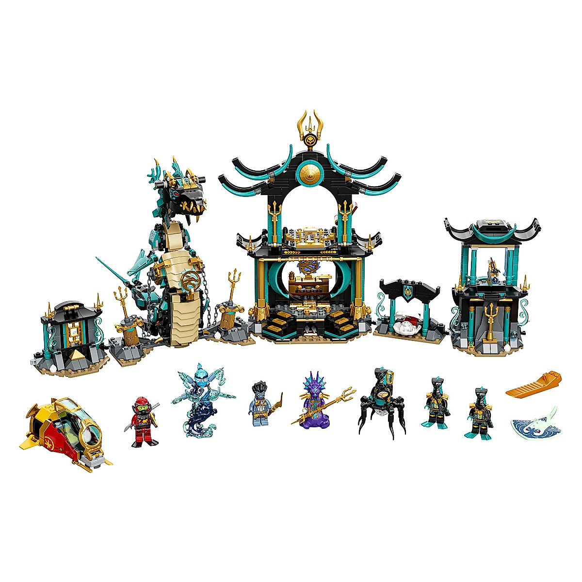 LEGO 71755 NINJAGO Temple of The Endless Sea Building Toy, Underwater Playset with Ninja Kai Minifigure, Gifts for 9 Plus Year Old Boys & Girls