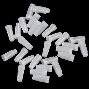 MEETOOT 50pcs Luer Lock Syringe Tip Caps Disposable Plastic Syringe Cap for Liquid Sampling in the Laboratory