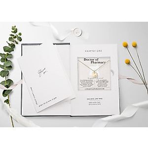 HOPE LOVE SHINE Pharmacist Graduation Gift, PharmD Graduation Necklace Gift, Doctor of Pharmacy, Rx Charm 14K gold-filled, Sterling Silver necklace