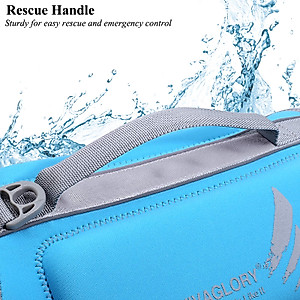 VIVAGLORY Lightweight Dog Life Jacket, Pet Life Preserver Life Vest Skin-Friendly Neoprene for Puppy Small Dogs with D-ring and Quick Release Buckle, Blue