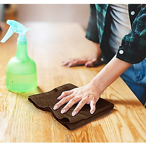 Utopia Towels Bundle of 24 Kitchen Dish Towels & Bar Mops - 12 Pack Tea Towels - 12 Pack Bar Towels - 100% Ring Spun Cotton - Soft, Absorbent & Multipurpose (Brown)