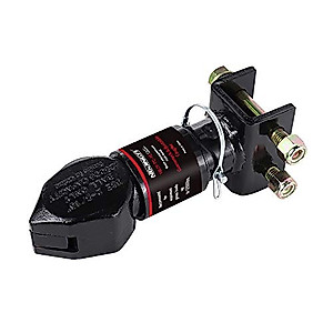 Trailer Adjustable Coupler 2-5/16 in,12500LBS Capacity,Black Powder Coat,Adjustable Channel-Mount Coupler