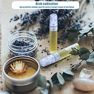 KINBOM 5pcs Perfume Atomizers Refillable, Plastic Spray Bottles for Travel Mister Empty Spritzer Bottles for Hair Face Plants (5ml)