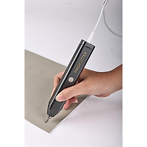 Portable Ultrasonic Cutter for Leather 3D Printing Plastic DIY 30W 40KHz, with 40pcs Replacement Knife and Fixtures