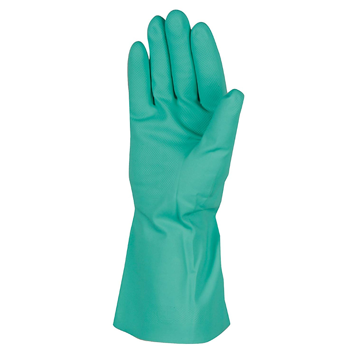 Chemical Resistant Nitrile Gloves, Solvent and Pesticide Resistant, Reusable, Large (Wells Lamont 178L) , Green