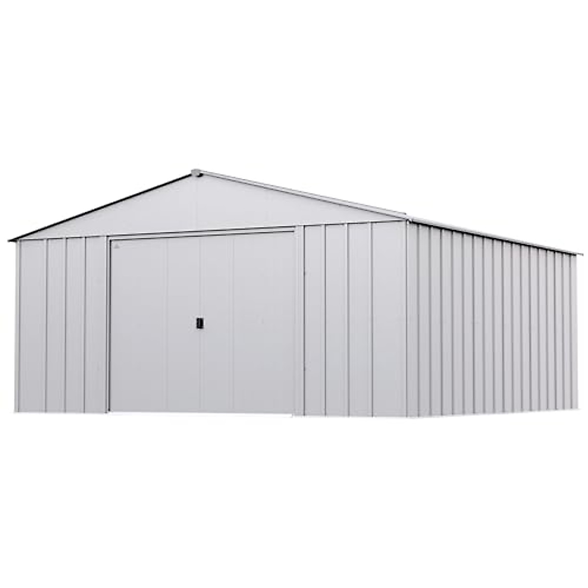 Arrow Classic Metal Shed, 14 x 14, Flute Grey