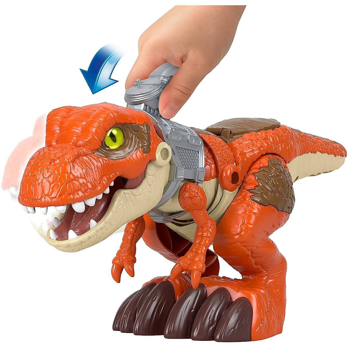 Fisher-Price Imaginext Jurassic World Camp Cretaceous Indominus Rex and T. Rex, Dinosaur Toy Set for Preschool Kids Ages 3-8 Years