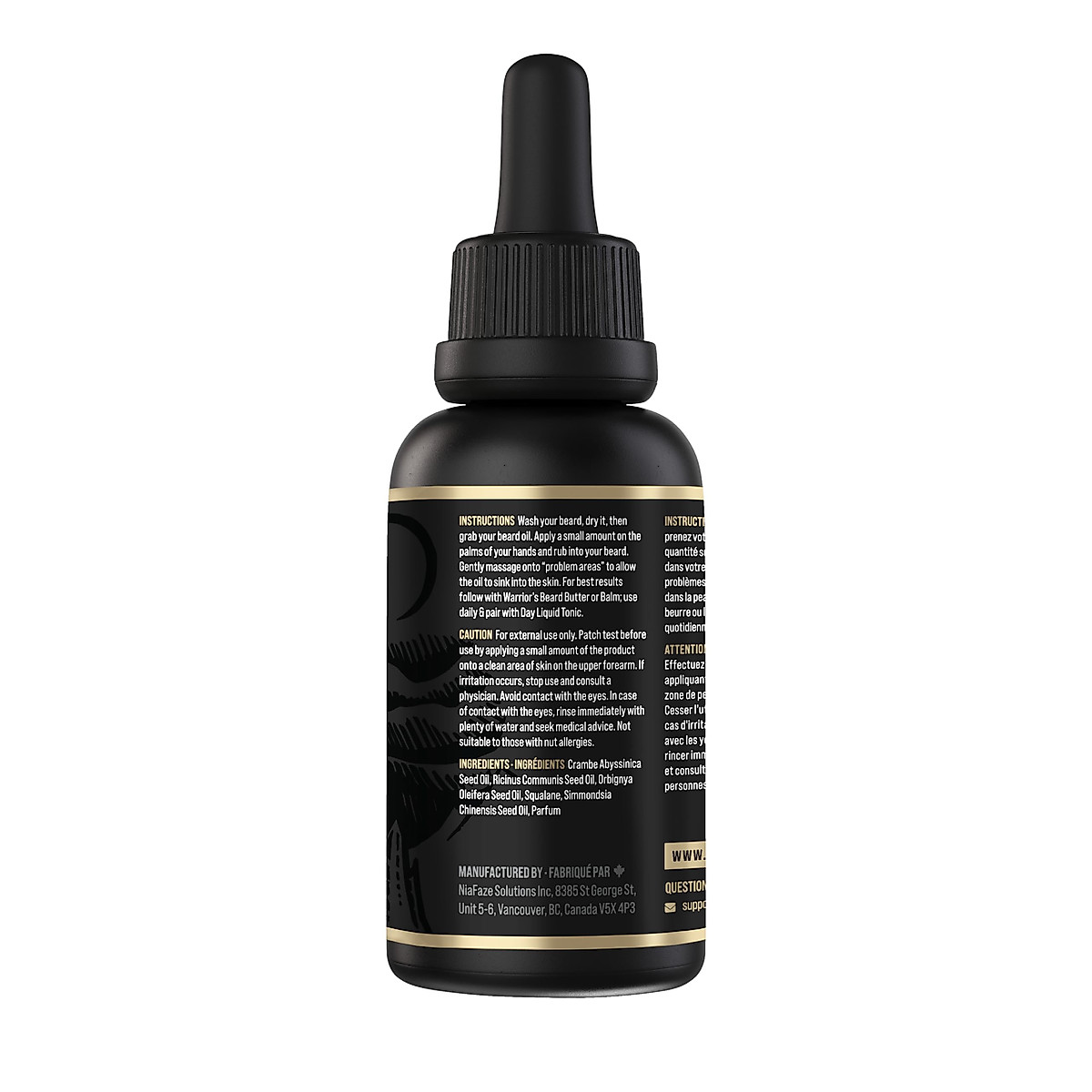 The Beard Struggle - Beard Growth Oil - Valhalla's Gates, Gold Collection (1 Fl oz) - Night Liquid Elixir - Beard Oil for Men - Softens, Moisturizing, & Healthier Beard Growth