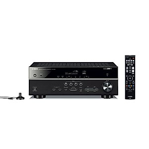 Yamaha RX-V483BL 5.1-Channel 4K Ultra HD MusicCast AV Receiver, Works with Alexa