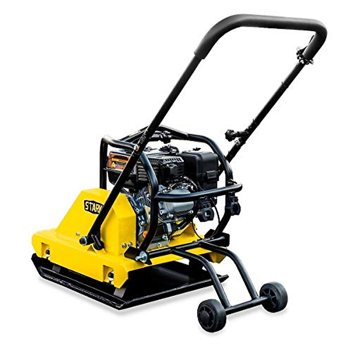 Stark USA 196cc Reversible Handle Plate Compactor Gas 6.5HP 4,040lbs Force 24" x 18" Plate Size Concrete Push/Pull Handle Tamper Machine Paver