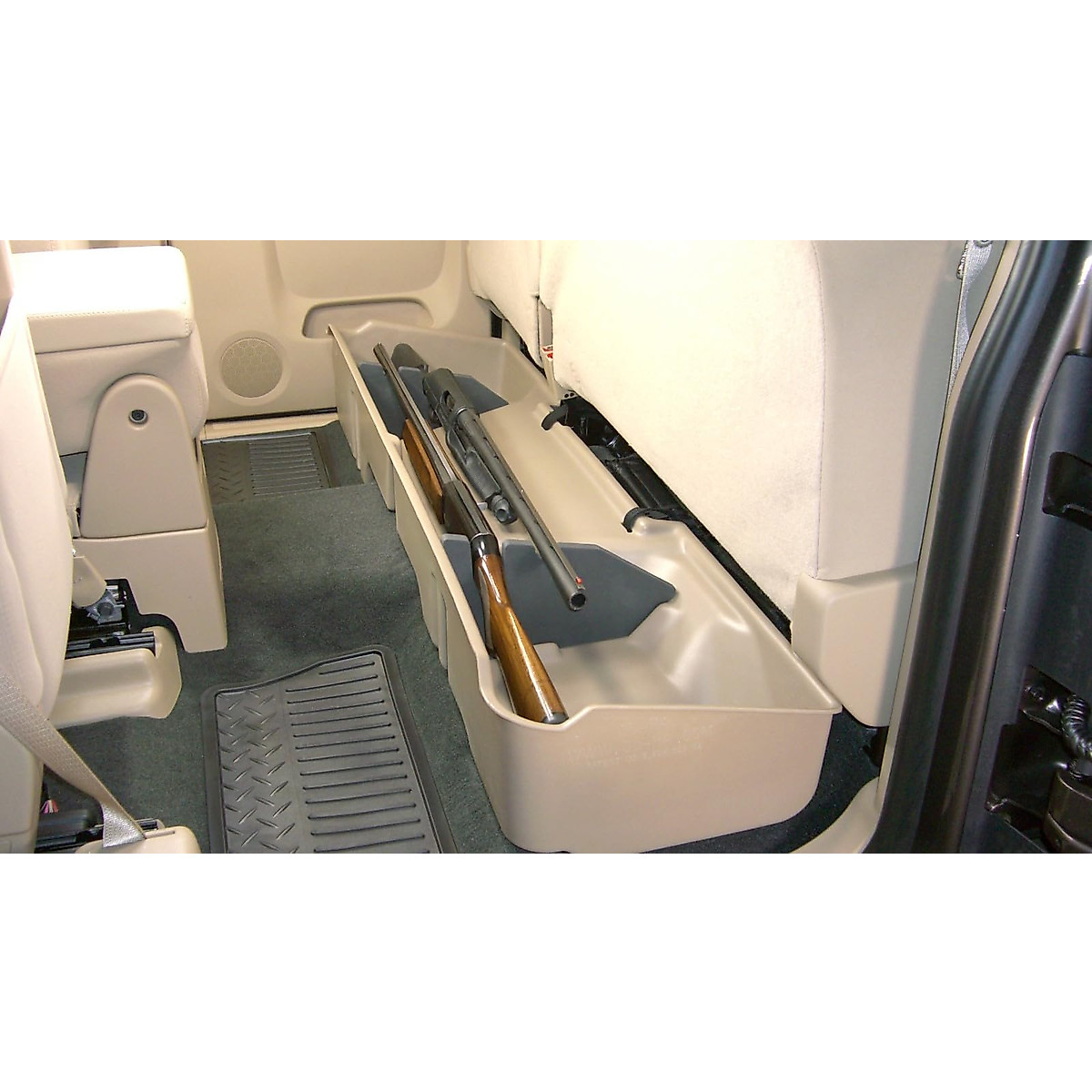 DU-HA Under Seat Storage Fits 07-13 Chevrolet/GMC Silverado/Sierra Extended Cab, Dk Gray, Part #10045