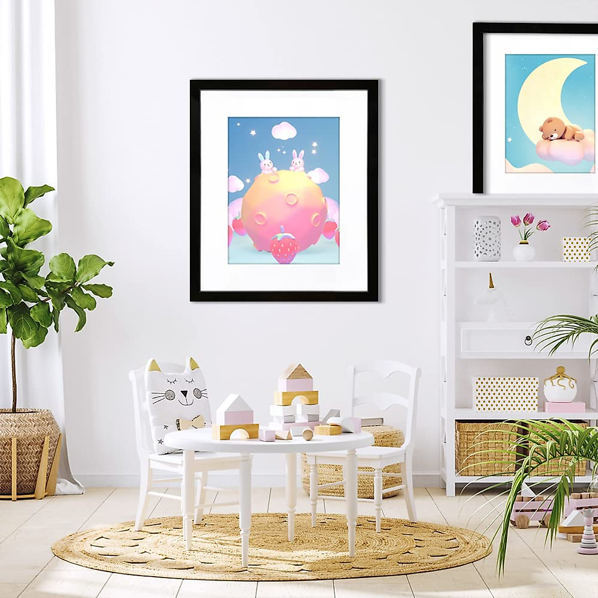 VNVNK 20x24 Frame Black, Perfect for 20x24 Inch Picture without Mat or 16x20 Inch Picture with Mat, Home Wall Decor Picture Frame-1 PCS