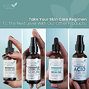 Eva Naturals Hyaluronic Acid Serum For Face With Vitamin B5 - Anti-Aging Face Serums & Anti-Wrinkle Moisturizing Serum - Hyaluronic Acid Face Serum, Plump Dry Skin - 2.0 Fl Oz (Pack of 1)