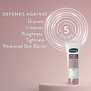 Cetaphil Face Wash, Healthy Radiance Gentle Exfoliating Cleanser, Visibly Reduces Look of Dark Spots and Hyperpigmentation, Designed for Sensitive Skin, Hypoallergenic, Fragrance Free, 4.2oz