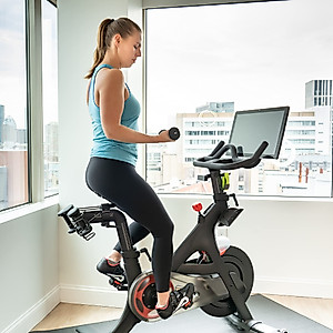 Secondary Weight Rack for Peloton Bike - Does NOT Fit Bike+ - Metal Bonus Barbell Holder - Add a Second Set of Dumbbells - Great for Couples (2-pack)