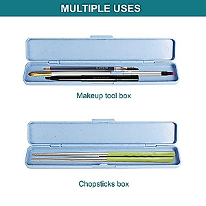 Small Pencil Box - Plastic Pencil Case for School Boys and Girls School Supply,Pencil Cases for Adults,Pencil Case Aesthetic,Multipurpose Brushes Box, Cosmetic Pencil Cases,Travel Toiletry cases