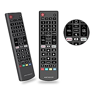 ZYK Universal Remote Control for LG Smart TV Remote Replacement for LG-TV-Remote Compatible with All LG LCD LED OLED UHD HDTV 3D Smart TVs AKB75095307 New Remote with Shortcut Buttons - Netflix,Amazon
