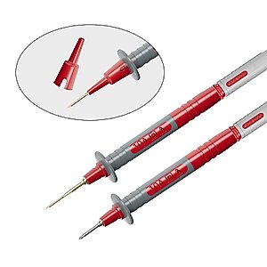 Goupchn Multimeter Test Leads Kit with Alligator Clips Banana Plug to Test Hook Clips Wire Replaceable Precision Sharp Probes Set for Multimeter Electrical Testing