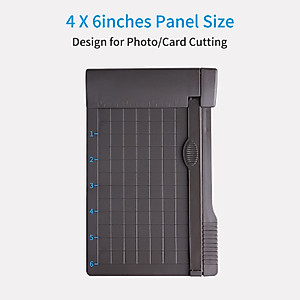 XIXIAN Paper Trimmer,Mini Paper Trimmer Guillotine Cutter 6 Inch (160mm) Cut Length Desktop Paper Cutting Machine with Security Cutter Head for Craft Paper Photos Cards Scrapbooking Office Home
