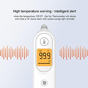 yuwell Thermometer, Digital Ear Thermometer for Adults, Babies, Toddlers and Kids – Fast, Gentle, and Accurate…