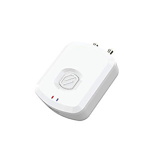 SCOSCHE BTTWT-SP FlyTunes Universal Portable Bluetooth 4.1 Wireless Audio Transmitter for Use with AirPods, Earbuds/Headphones, TV’s and More - White