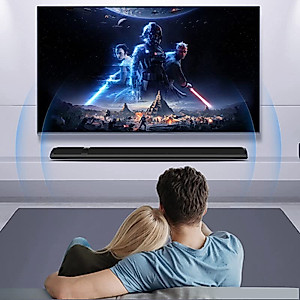 Assistrust TV Sound Bar, Sound Bars for TV 36 Inch Powerful Speakers Wired & Bluetooth Soundbar with HDMI/Opt/RCA/AUX/Coax/Remote Control, Deep Bass, Surround Sound Effect