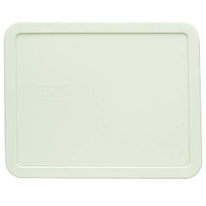 Pyrex 7212-PC White Plastic Rectangle Replacement Storage Lid, Made in USA