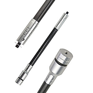 MILAEM 4-34 Inch Archery Bow Stabilizer Rod Carbon Fiber Stabilizer Extender Balance Bar Extension Pole for Recurve Compound Bow (4 inch)