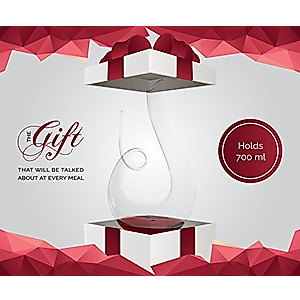 Godinger Wine Decanter, Crystal Wine Decanter Carafe, Wine Aerator, Wine Gifts