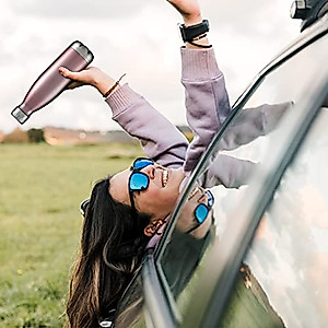 HASLE OUTFITTERS 17oz Stainless Steel Water Bottles, Vacuum Insulated Water Bottles Double Walled Reusable Metal Sports Water Bottles Keep Drinks Hot and Cold, RoseGold, 1Pack