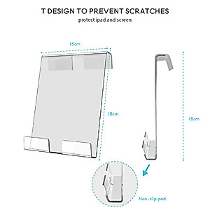 Doubleplus Tablet Holder Compatible with Peloton Bike & Bike Plus & Tread & Row, Holder for iPad, Tablet Stand, Compatible with Myx Fitness bike, Mount for Kindle and eReader, Accessories for Home Gym