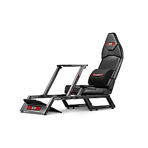 Next Level Racing F-GT Racing Simulator Cockpit and Monitor Stand Bundle
