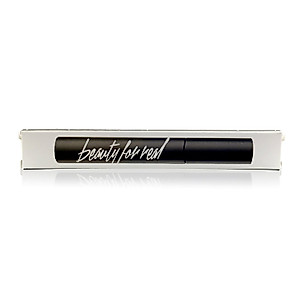 Beauty for Real Hi-Def Mascara, Just Black - Defining & Volumizing Lash Definer, Curls Lashes - Humidity & Smudge Proof - Micro Brush Ensures Versatile Application - 0.31 fl oz